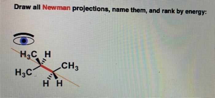 Solved Draw all Newman projections, name them, and rank by | Chegg.com