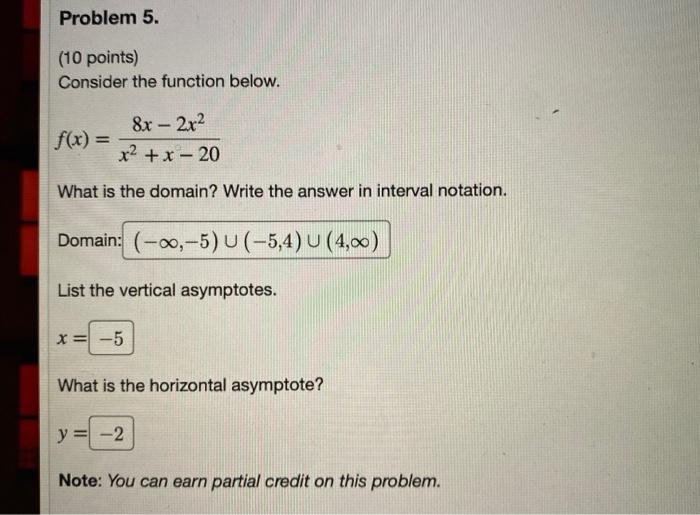 Solved Problem 5 10 Points Consider The Function Below 8452