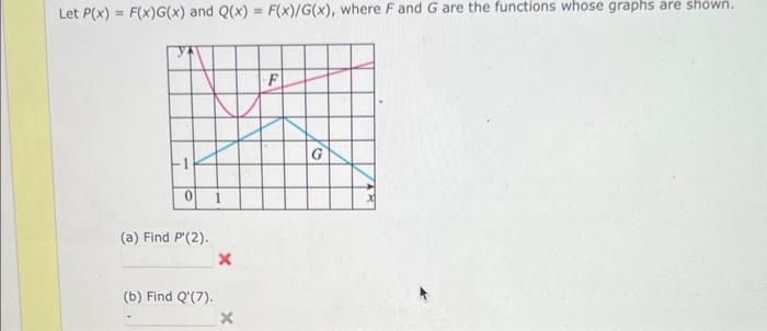 Solved Let P(x)=F(x)G(x) and Q(x)=F(x)/G(x), where F and G | Chegg.com
