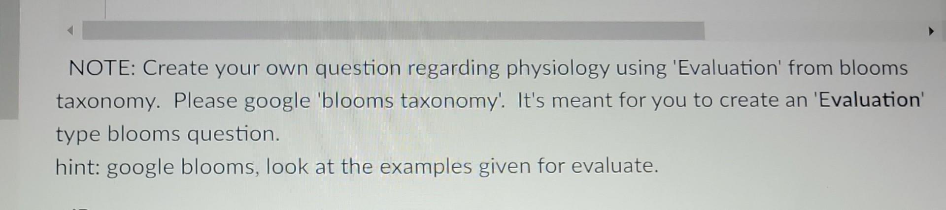Solved NOTE: Create your own question regarding physiology | Chegg.com