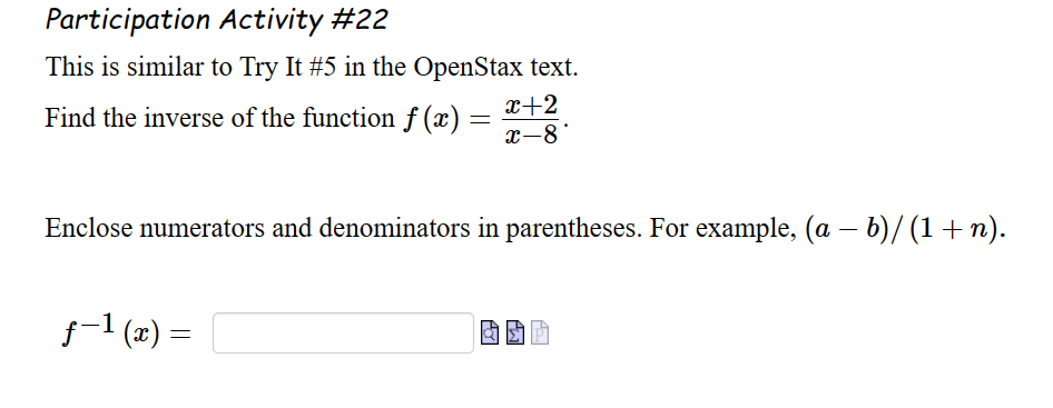 Solved Participation Activity #22This is similar to Try It | Chegg.com