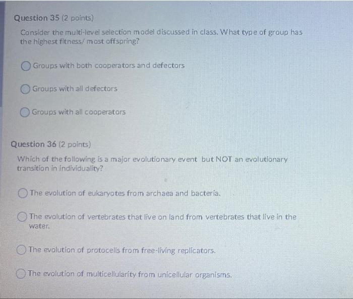 Solved Question 35 (2 points) Consider the multi-level | Chegg.com
