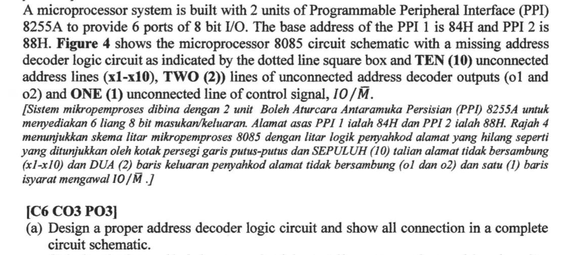 Solved A microprocessor system is built with 2 units of | Chegg.com