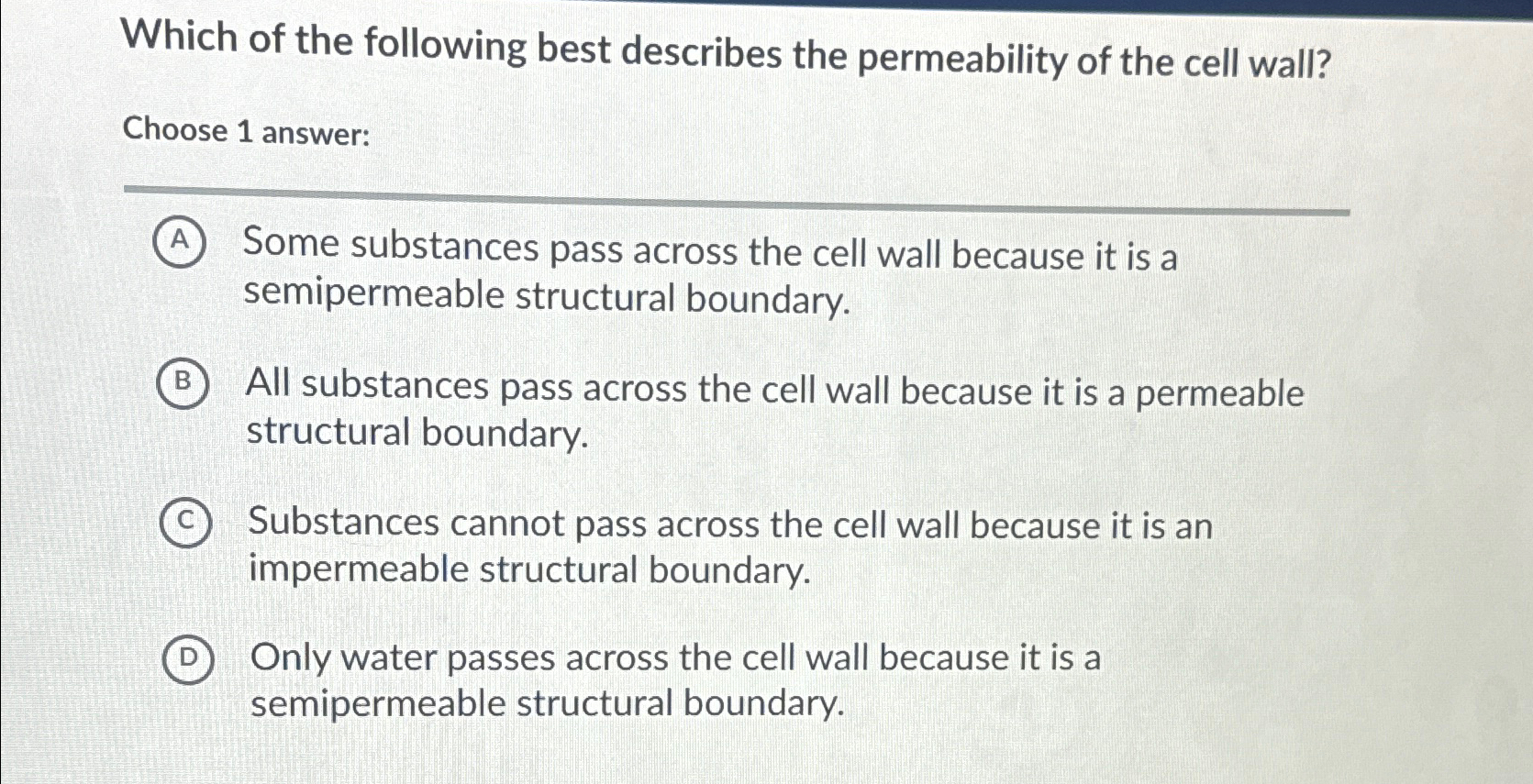 Solved Which of the following best describes the | Chegg.com