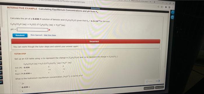 Solved INTERACTIVE EXAMPLE Calculating Equilibrium | Chegg.com