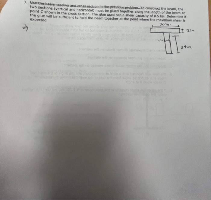 Solved 3. Use-the beam-leading- and cross section in the | Chegg.com