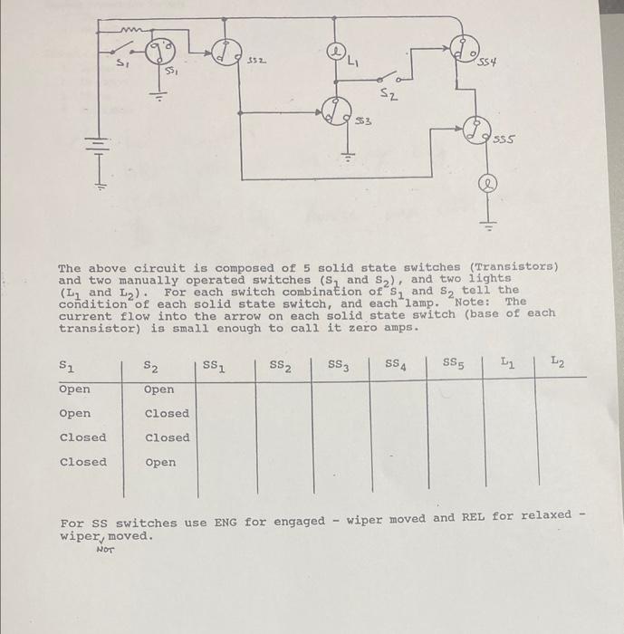 The Above Circuit Is Composed Of 5 Solid State 3666