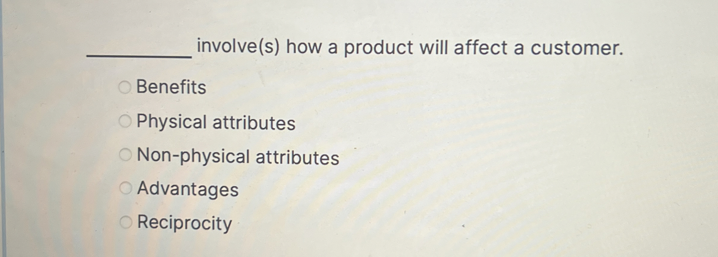 Solved involve(s) ﻿how a product will affect a | Chegg.com