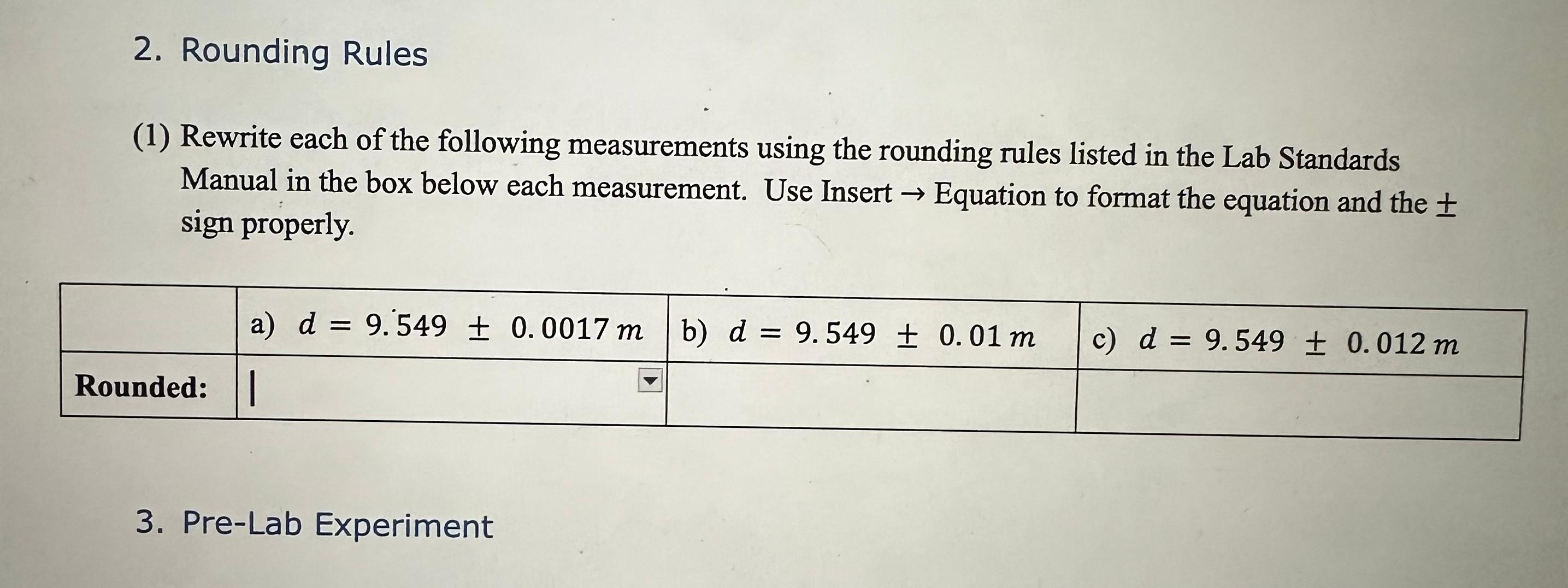 Solved Rounding Rules(1) ﻿Rewrite each of the following | Chegg.com