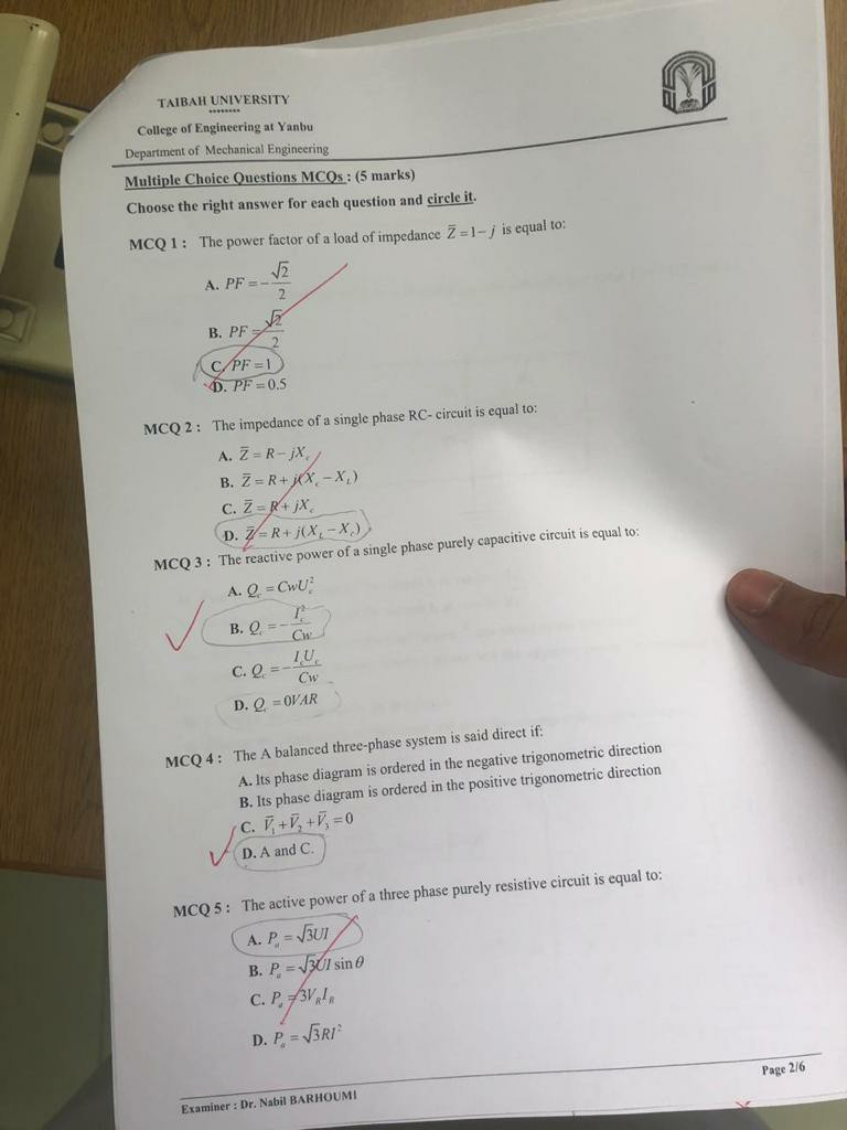 Solved TAIBAH UNIVERSITY College of Engineering at Yanbu | Chegg.com