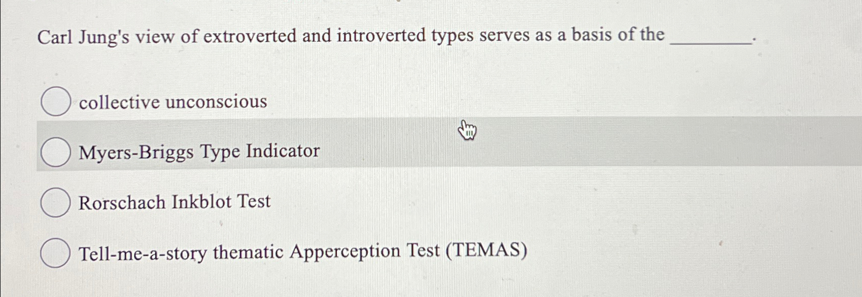 Solved Carl Jung's view of extroverted and introverted types | Chegg.com