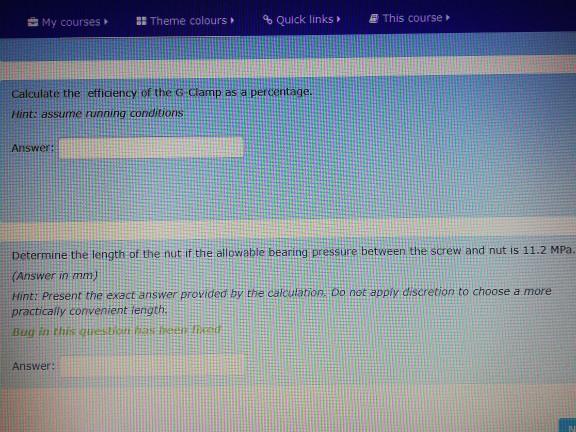 Solved dle My courses !! Theme colours Quick links This | Chegg.com