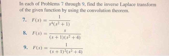 Solved In each of Problems 7 through 9, find the inverse | Chegg.com