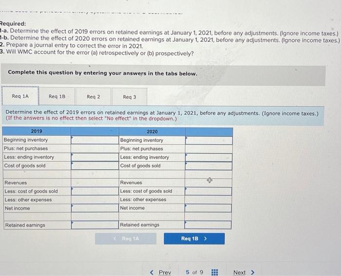 Solved Exercise 20-19 (Algo) Error correction; inventory | Chegg.com
