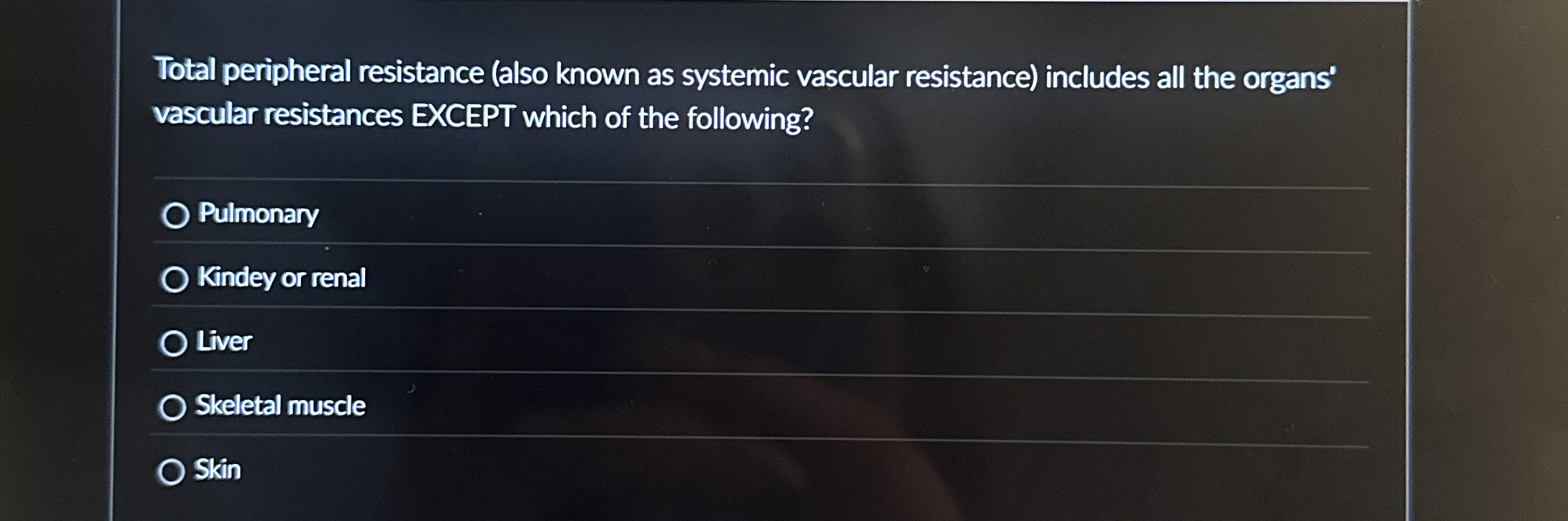Solved Total peripheral resistance (also known as systemic | Chegg.com