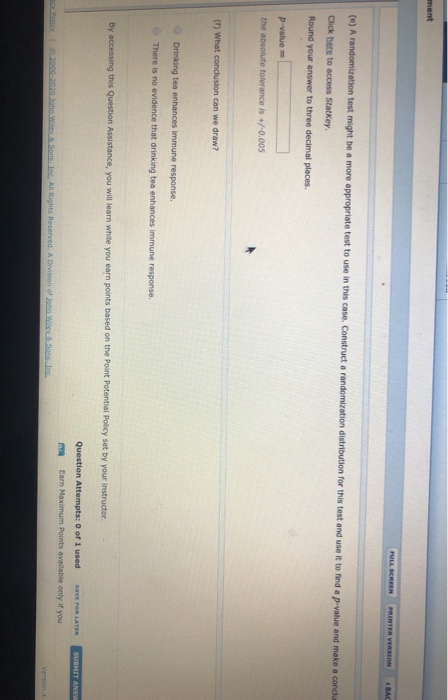 Solved ssignment FULL SCREEN PRINTER VERSION BACK NEX | Chegg.com