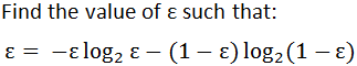 Solved Find the value of epsilon such that: epsilon = - | Chegg.com