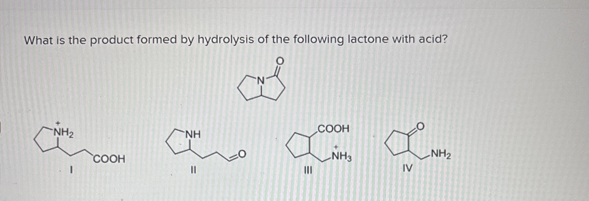 Solved What is the product formed by hydrolysis of the | Chegg.com