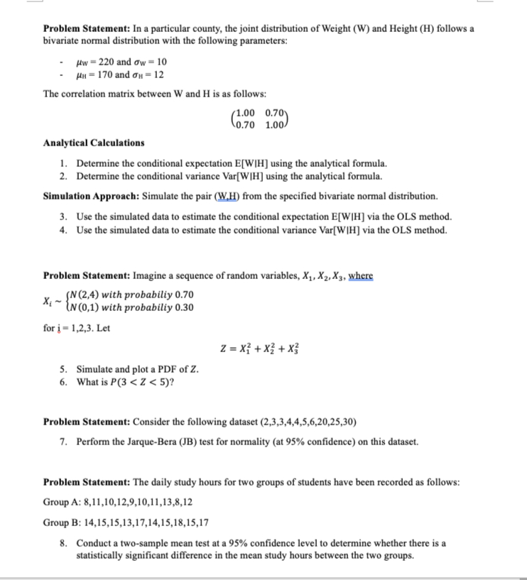 Solved Problem Statement: In ﻿a particular county, the joint | Chegg.com