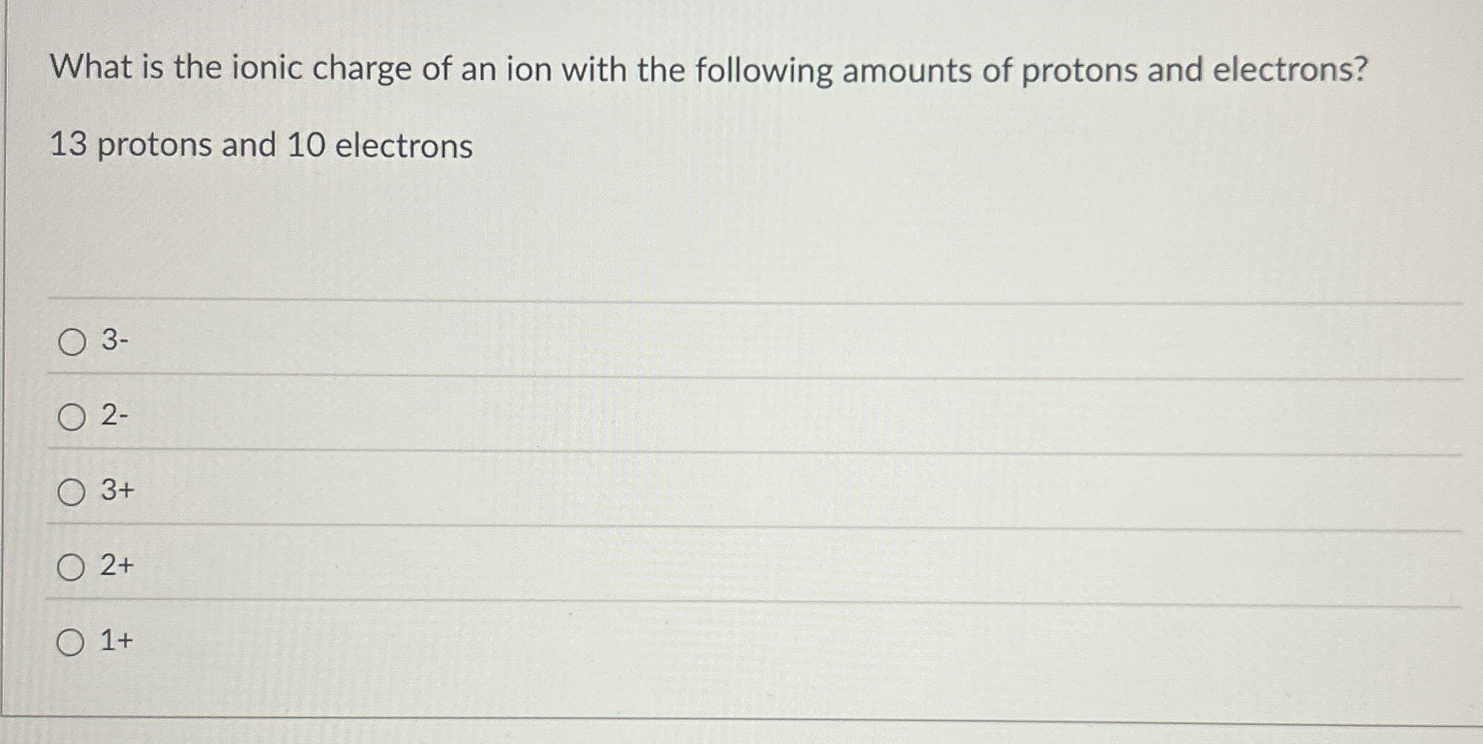 Solved What is the ionic charge of an ion with the following | Chegg.com