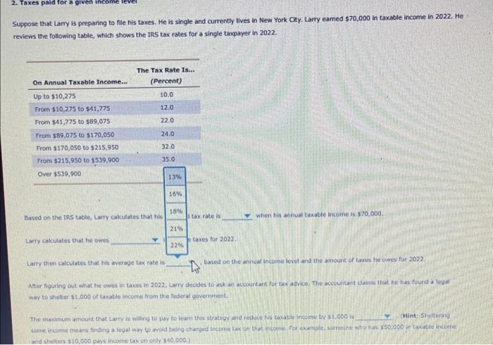 [Solved]: need help 2 Suppose that Larry is preparing to fil