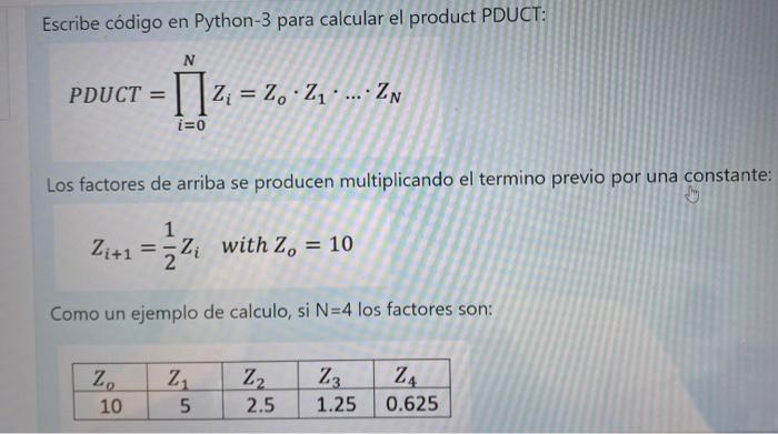 Solved Write Code In Python 3 To Calculate The Pduct