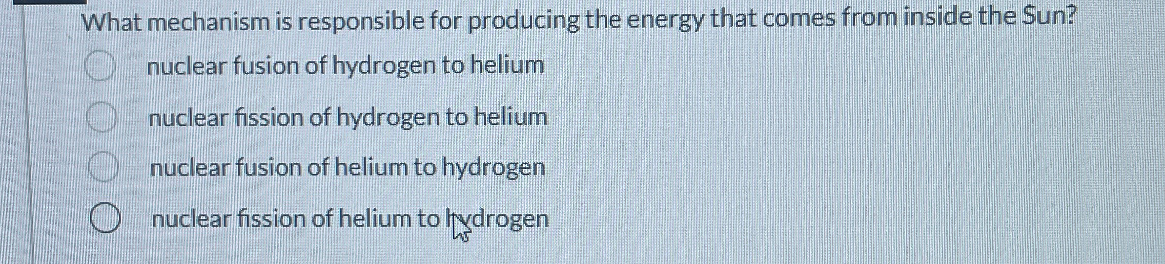 Solved What mechanism is responsible for producing the | Chegg.com