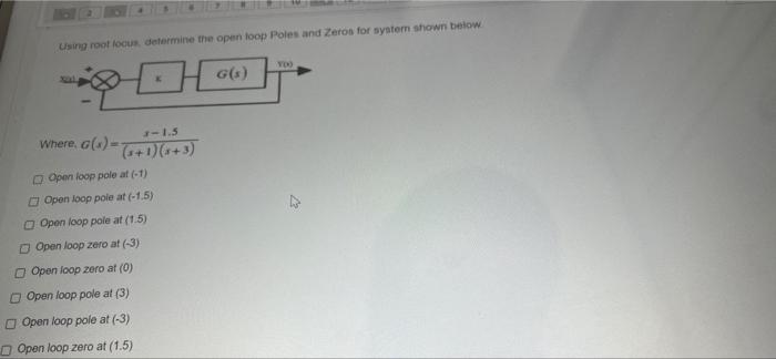 Solved Using root locus determine the open loop Poles and | Chegg.com