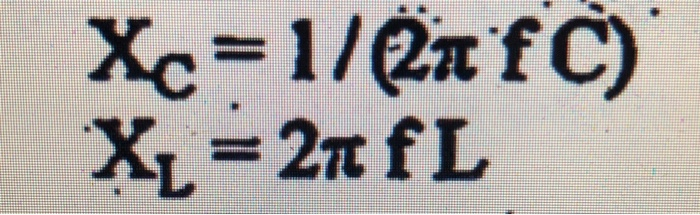 Solved Impedance z Capacitive Reactance Xc Inductive | Chegg.com