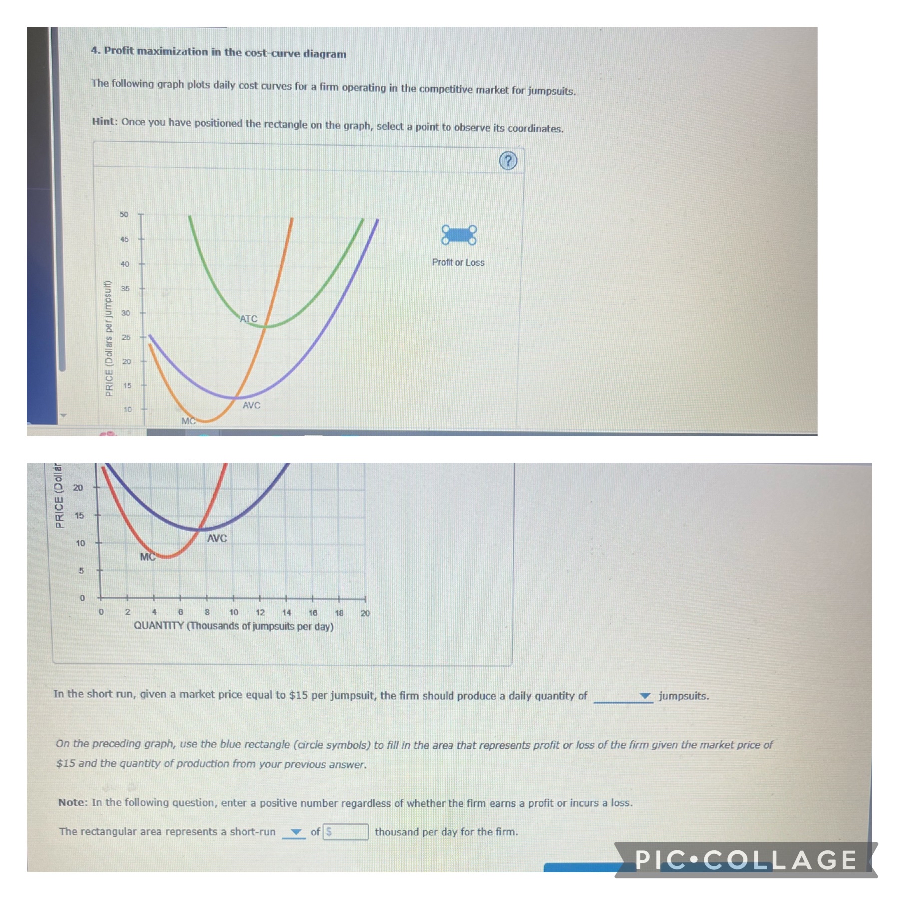 Solved Profit maximization in the cost-curve diagramThe | Chegg.com