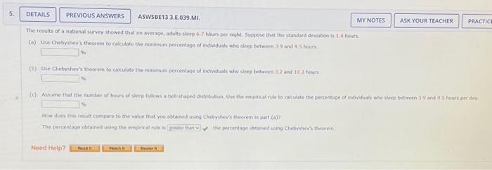 Solved The tesuits of a notional survey shoned that on | Chegg.com