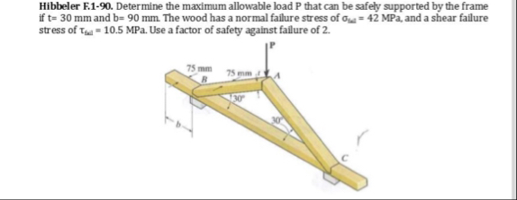 Solved Hibbeler F.1-90. ﻿Determine the maximum allowable | Chegg.com