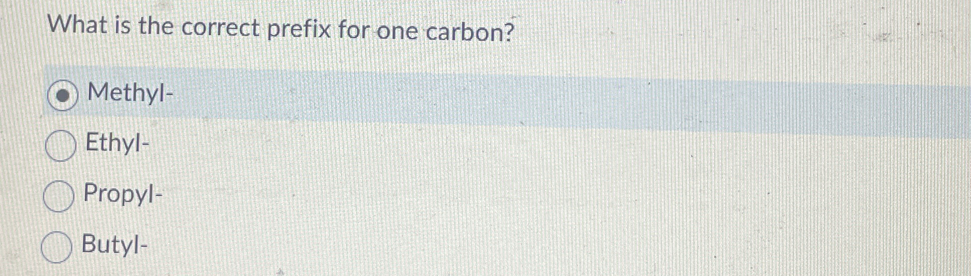 Solved What is the correct prefix for one | Chegg.com