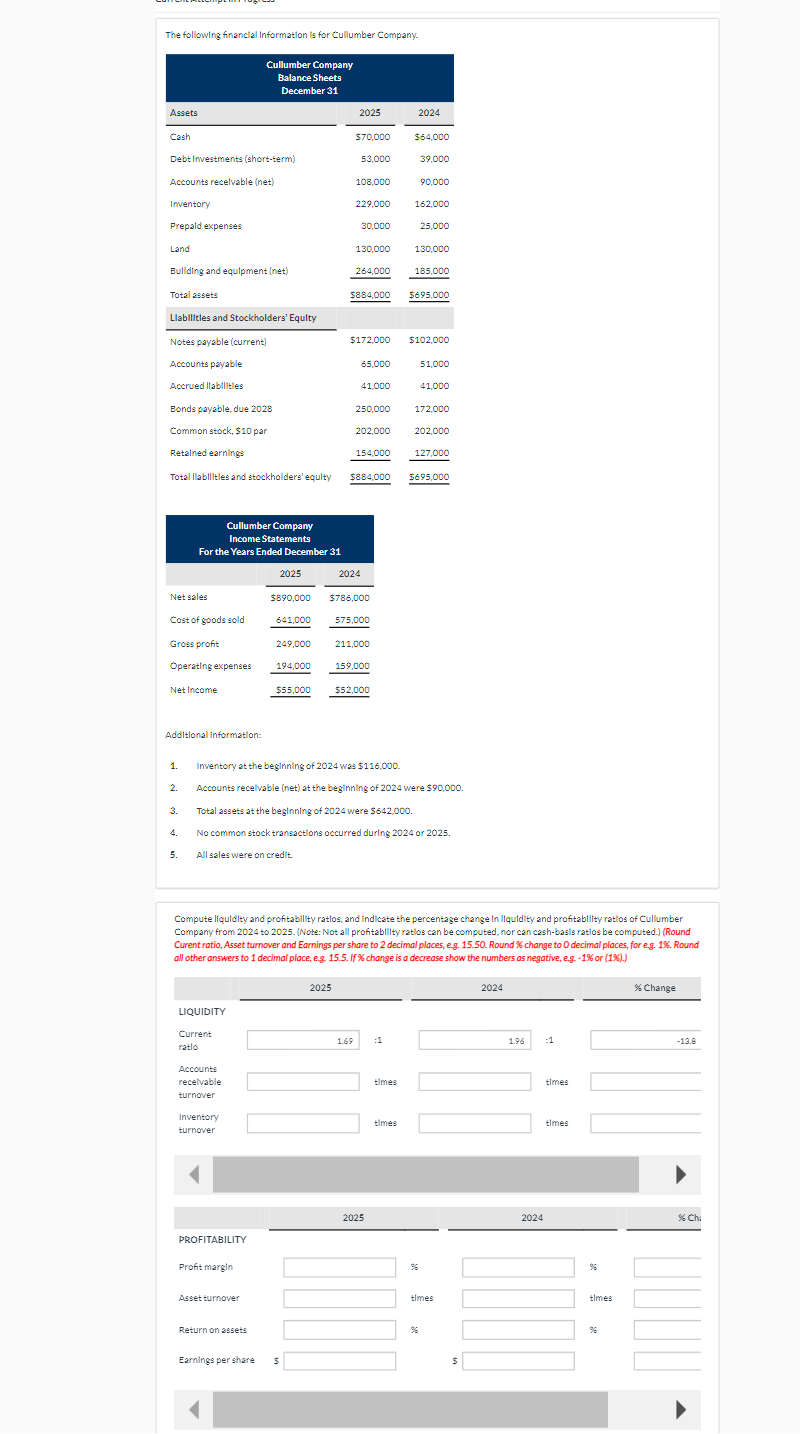 Solved Additional information:Inventory at the beginning of | Chegg.com