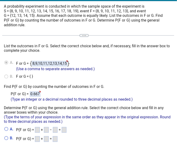 Solved A probability experiment is conducted in which the | Chegg.com