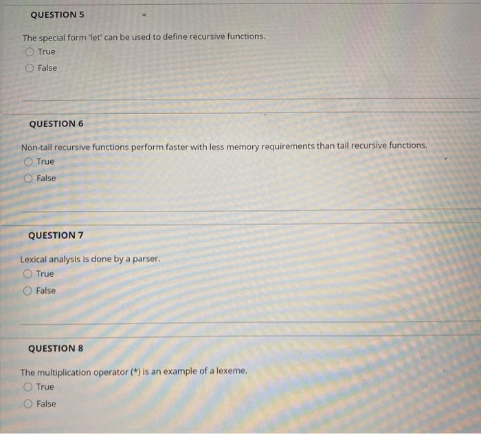 Solved QUESTION 1 Functional programming focuses on loops | Chegg.com