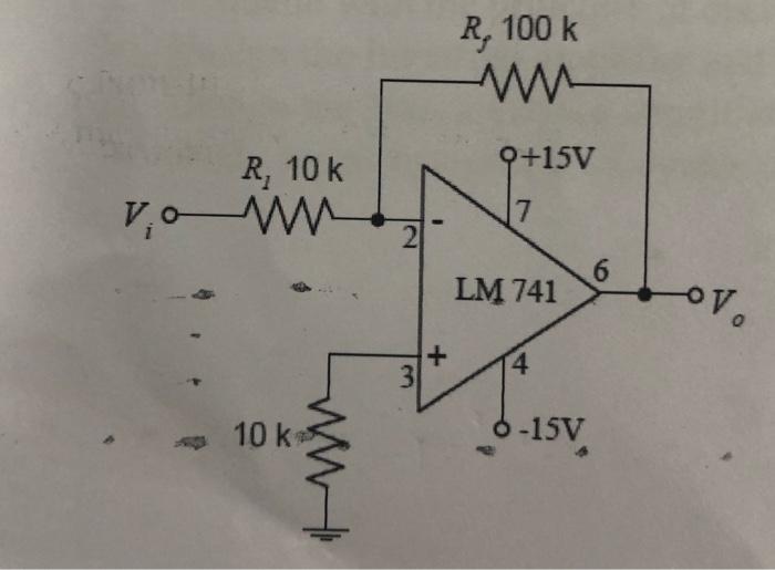 Fig 3: Non-Inverting Amplifier | Chegg.com
