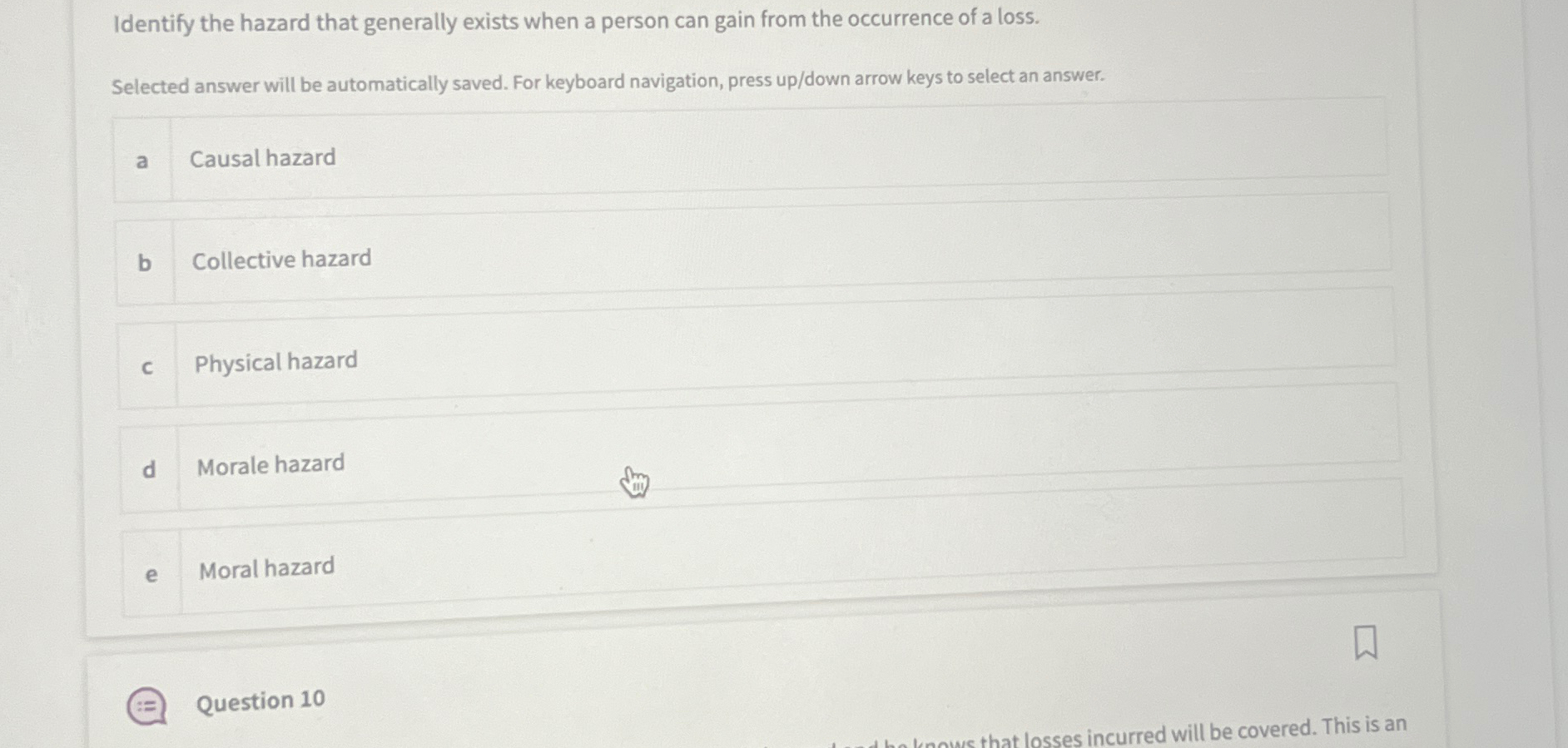 Solved Identify the hazard that generally exists when a | Chegg.com