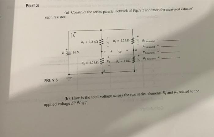 Solved Part 3 (a) Construct the series-parallel network of | Chegg.com
