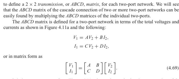 Solved to define a 2×2 ﻿transmission, or ABCD, matrix, for | Chegg.com