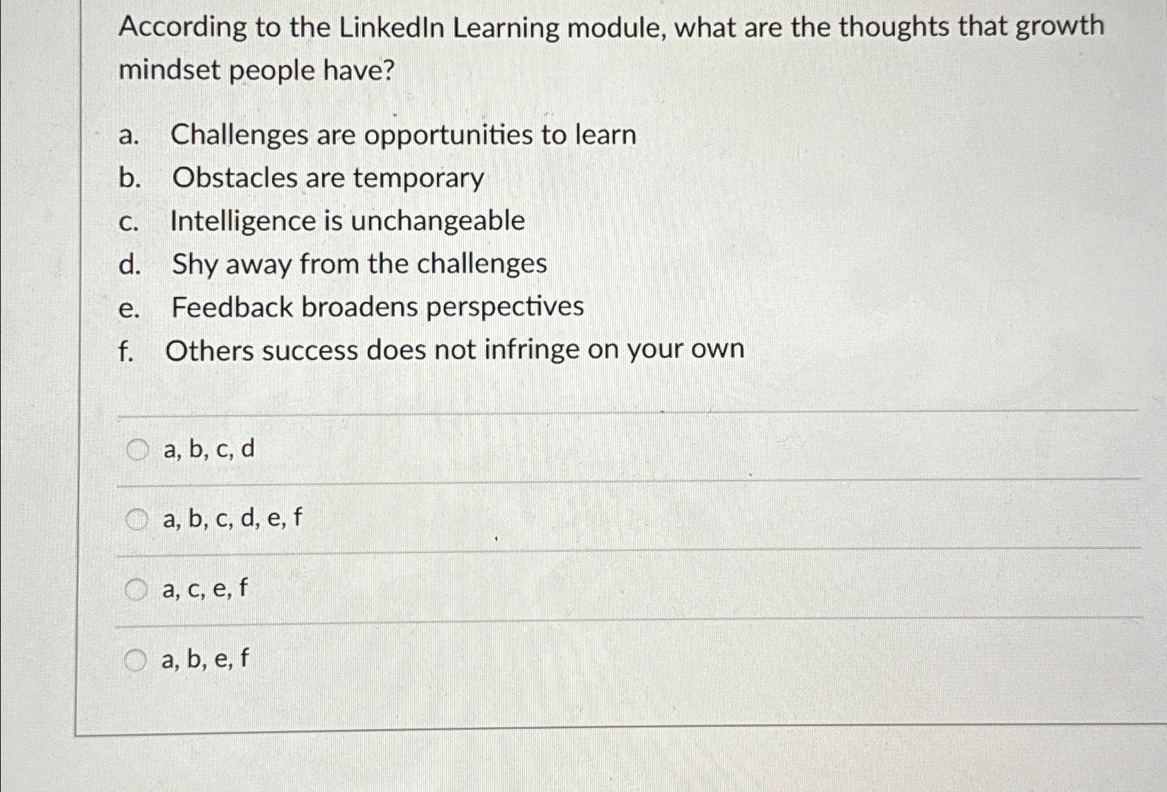 Solved According to the Linkedln Learning module, what are | Chegg.com