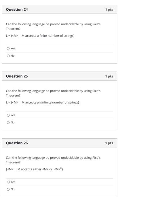 Solved Can the following language be proved undecidable by | Chegg.com