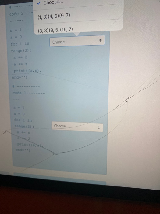 Solved Choose... code 2- (1,3)(4,5) (9,7) S= (3, | Chegg.com