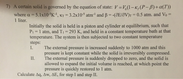 Solved 7) A certain solid is governed by the equation of | Chegg.com