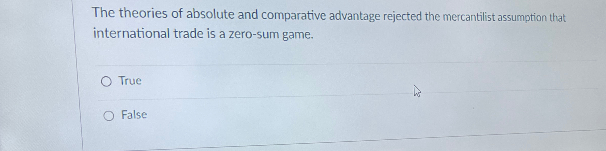 Solved The theories of absolute and comparative advantage | Chegg.com