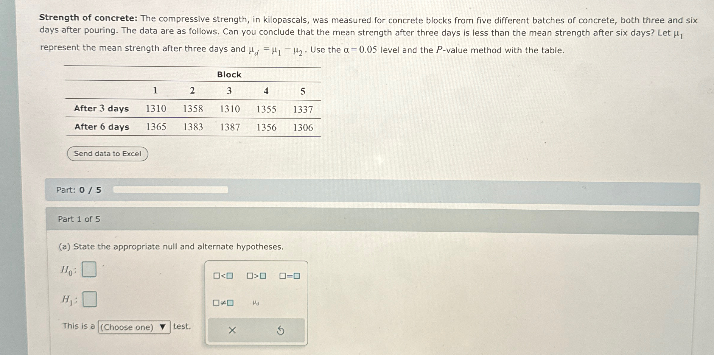 Solved Strength of concrete: The compressive strength, in | Chegg.com