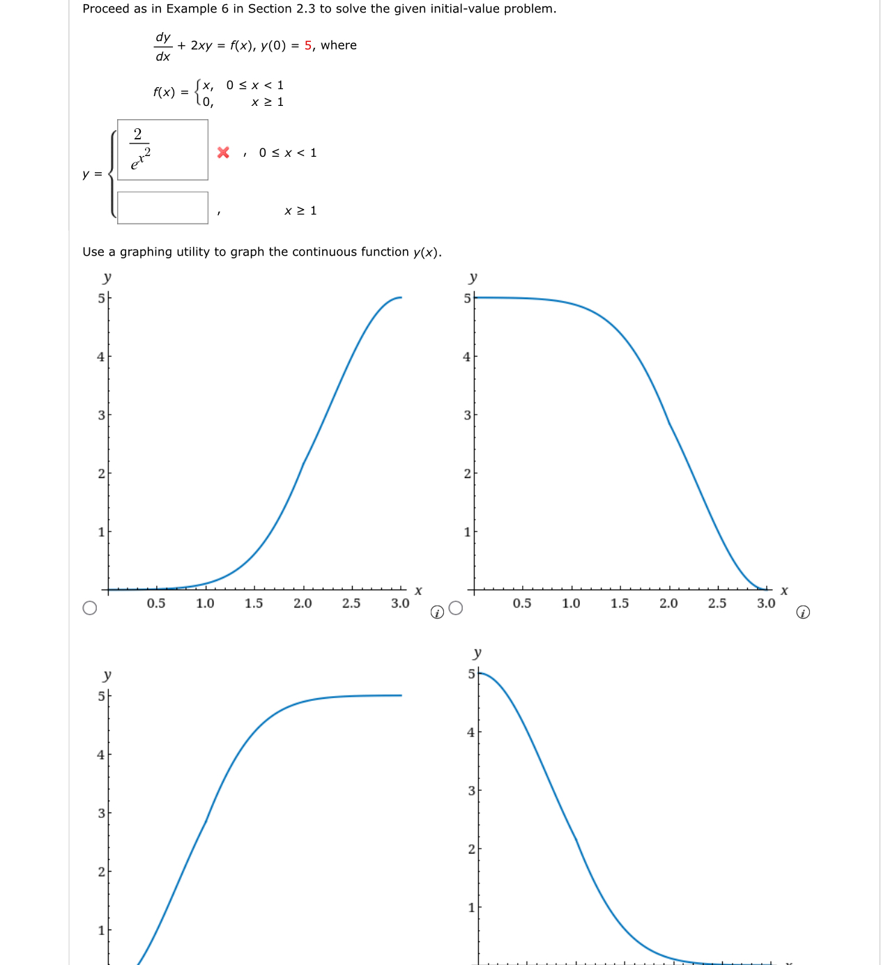 Solved Proceed as in Example 6 ﻿in Section 2.3 ﻿to solve the | Chegg.com