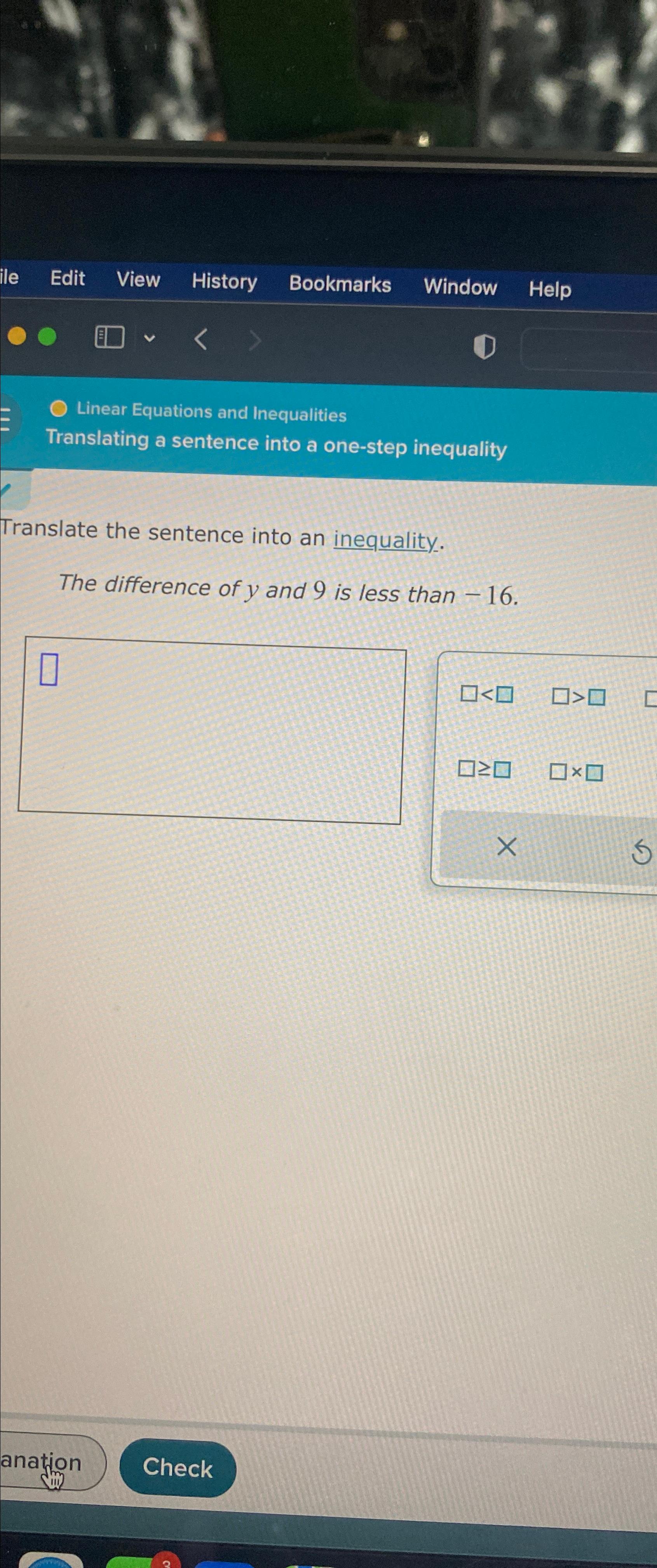 Solved EditViewHistoryBookmarksWindowHelpLinear Equations | Chegg.com