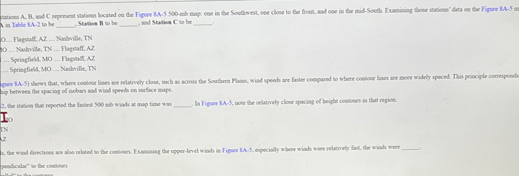 Solved stations A, ﻿B, ﻿and C represent stations located on | Chegg.com