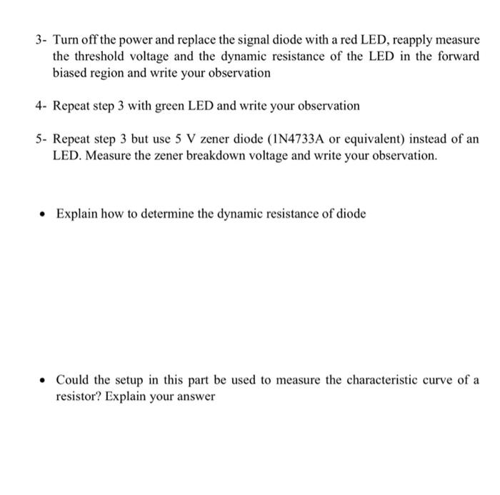 Solved Part 2: Plotting Diode curve with an Oscilloscope | Chegg.com